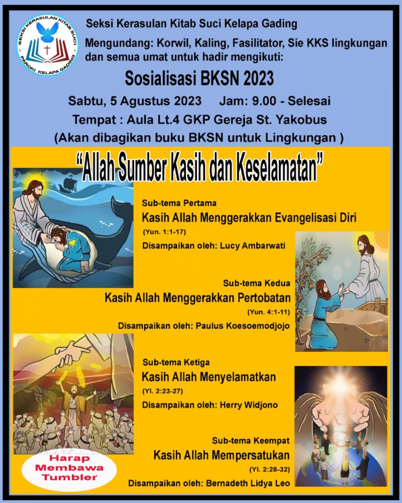 Sosialisasi BKSN 2023 – Gereja Santo Yakobus Paroki Kelapa Gading